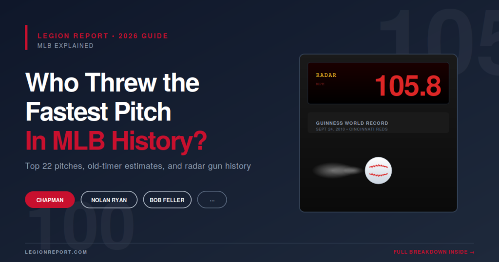 Fastest Pitch in MLB History (Top 22 Ever Recorded)